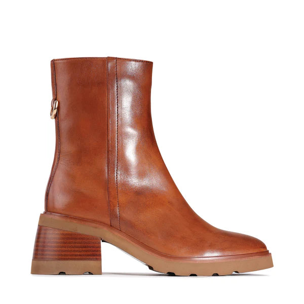 Eos Finley Brandy Leather Ankle Boot