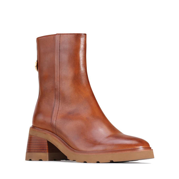 Eos Finley Brandy Leather Ankle Boot