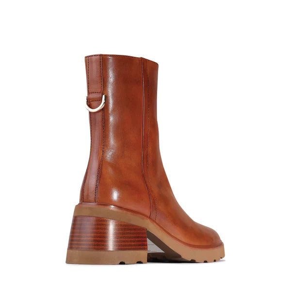 Eos Finley Brandy Leather Ankle Boot