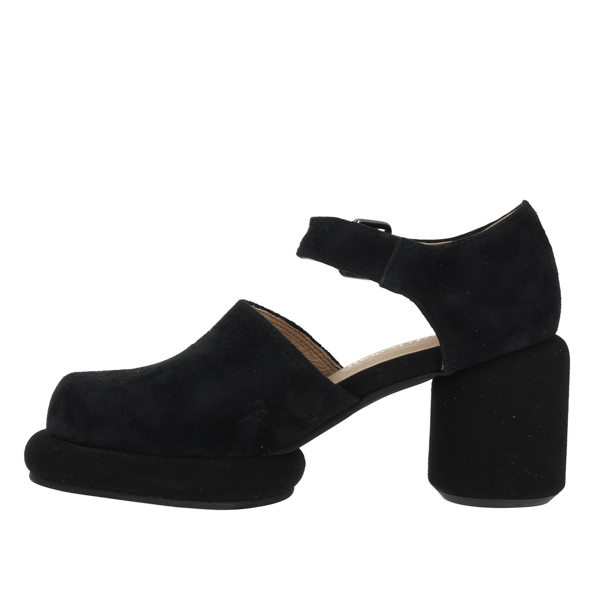 Marco D'alessi 242003 Black Suede Platform Shoe