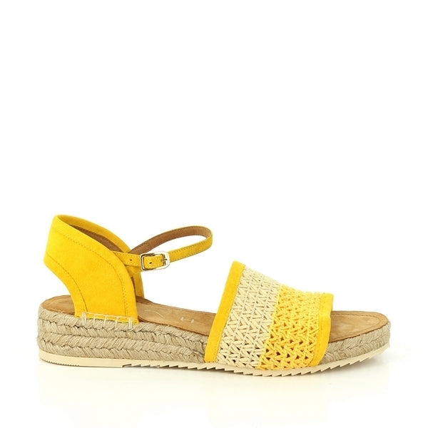 Unisa Bartow KS Limone Yellow Slingback Wedges
